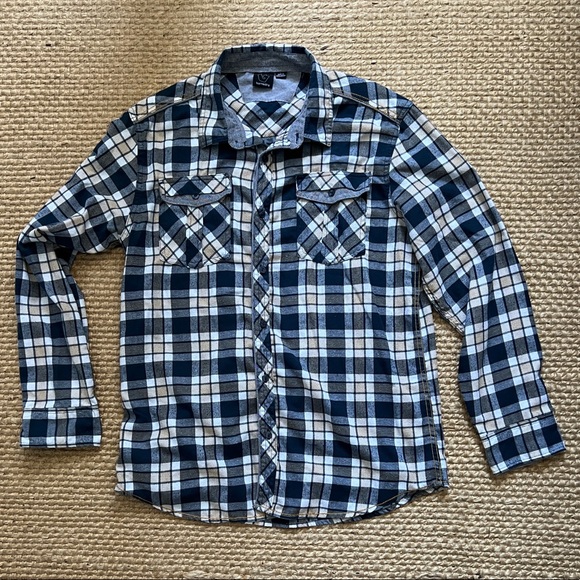 burnside | Shirts | Mens Plaid Flannel Shirt | Poshmark